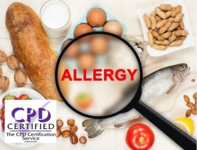 Food Allergy Training Certificate | £10+VAT | Approved | Online